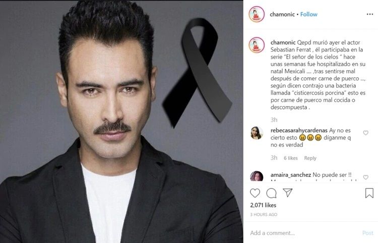 Murió Sebastián Ferrat, actor mexicano de “El señor de los cielos”