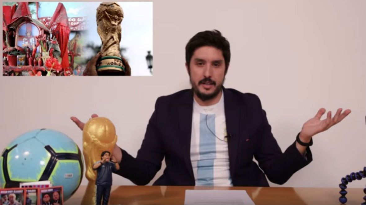Lucas Morando presentó La República de Maradona: tierra de fe y esperanza