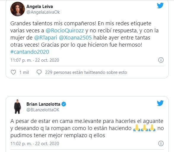 Picante reclamo de Rocío Quiroz a Ángela Leiva, tras reemplazarla en el ... Picante reclamo de Rocío Quiroz a Ángela Leiva, tras reemplazarla en el ...