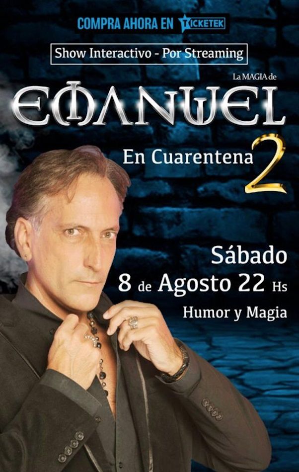 El Mago Emanuel hará un espectáculo interactivo por streaming