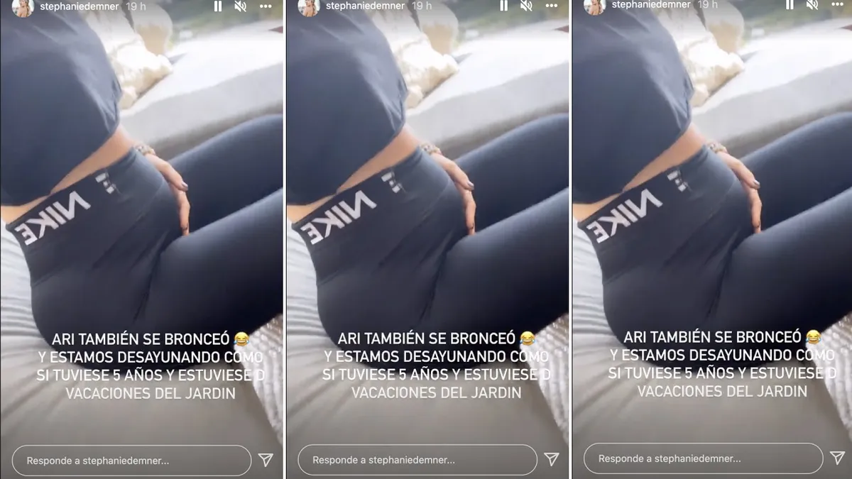 Stephanie Demner mostró su panza de 8 meses y cuestionó los fuertes ...