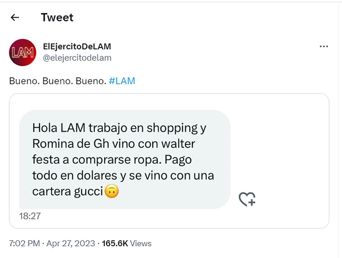 Volvieron a tildar a Romina Uhrig de Gran Hermano 2022 de millonaria ...