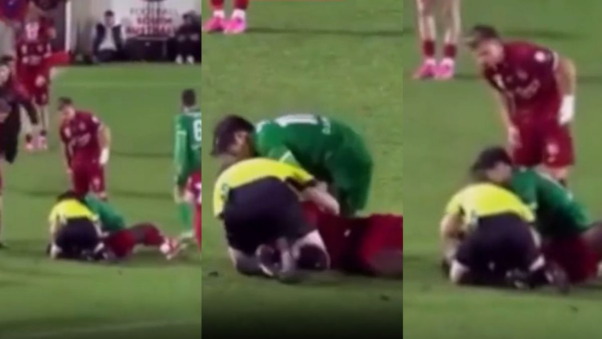 Dramático video: un árbitro reanimó a un jugador en un partido y le ...