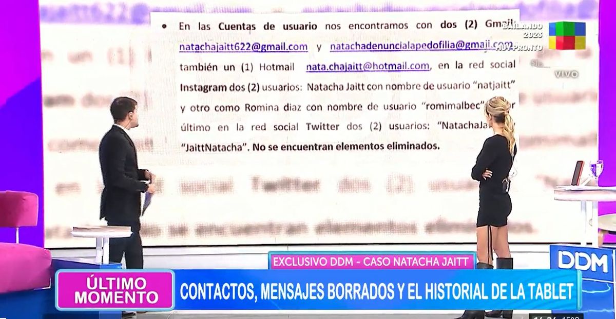Impactante: se supo qué contenía el iPad de Natacha Jaitt al momento de ...