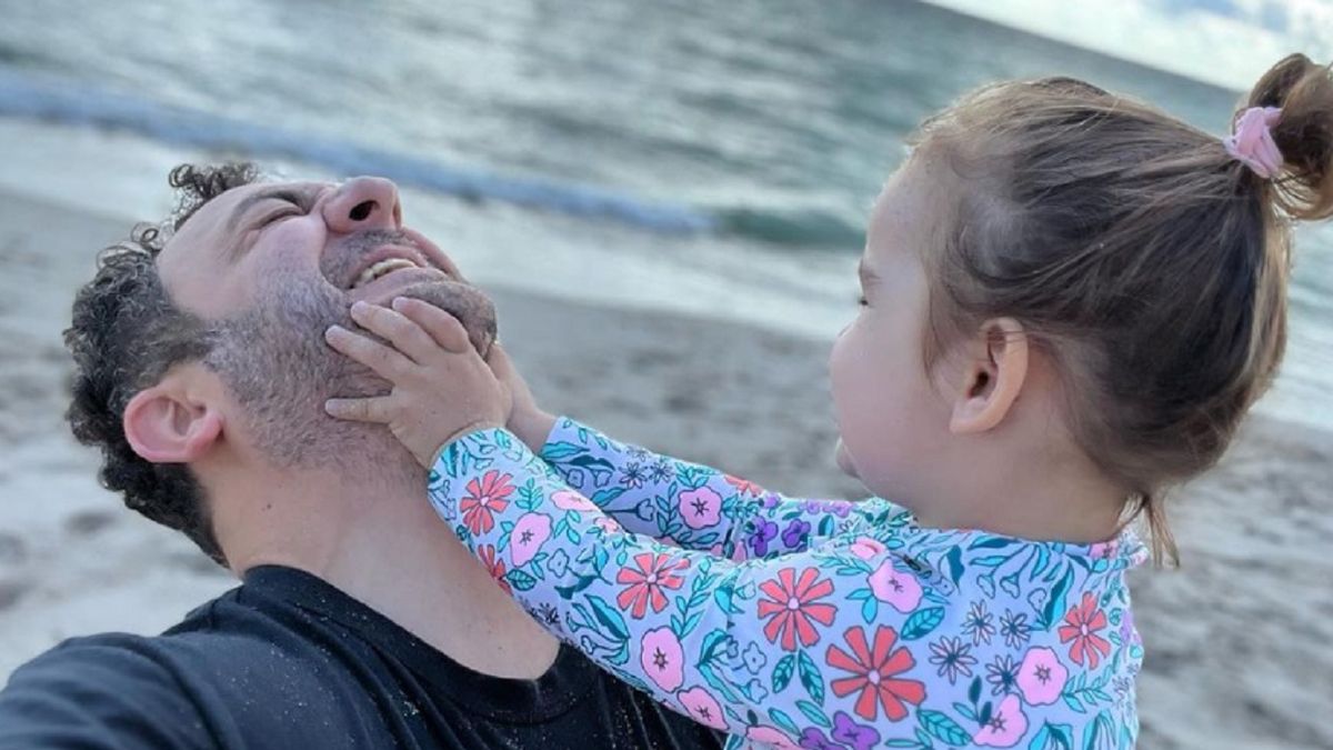 El momento más emotivo de Diego Topa con su hija Mitai