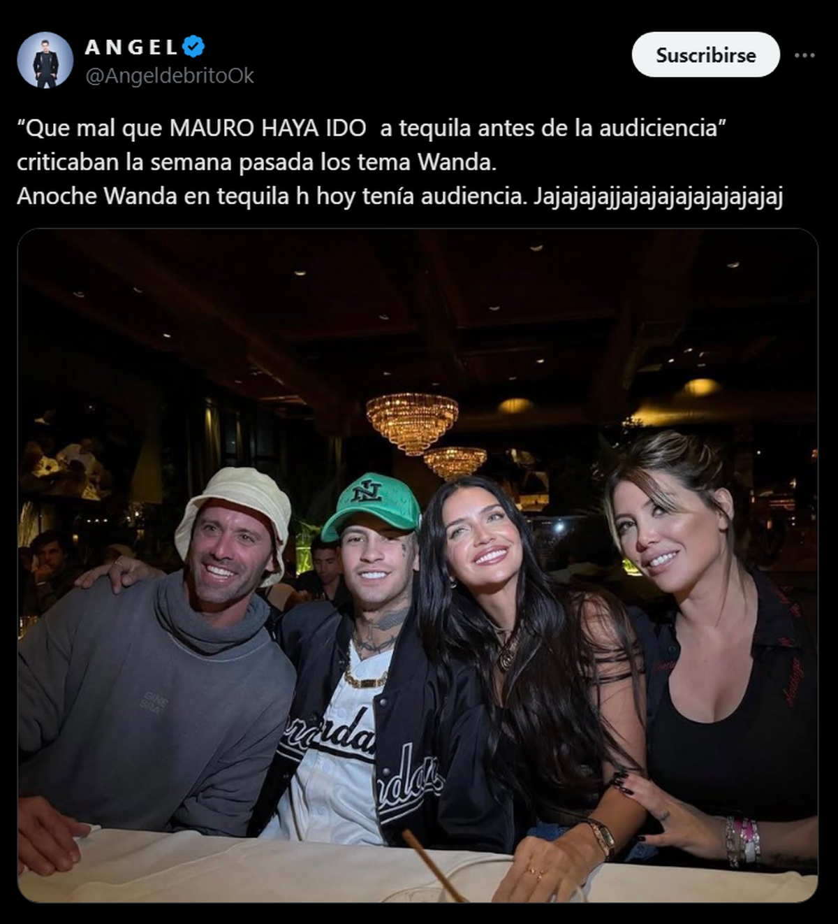 La feroz crítica de Ángel de Brito a Wanda Nara por sus salidas antes ...