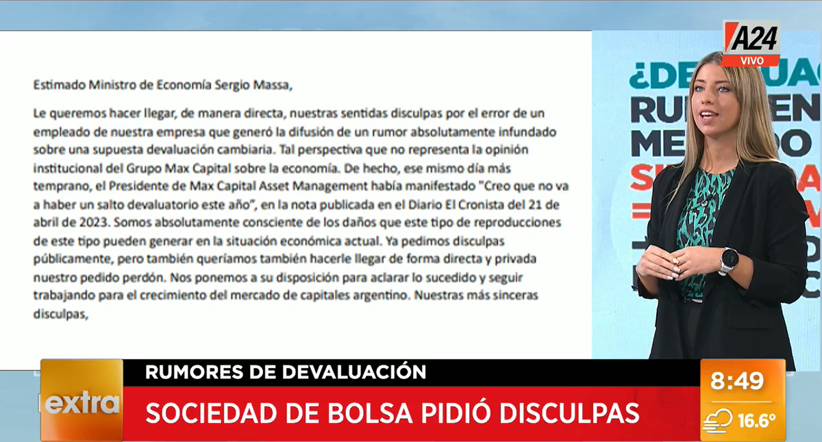 Una Sociedad De Bolsa Le Tuvo Que Pedir Disculpas A Massa Qué Decía El
