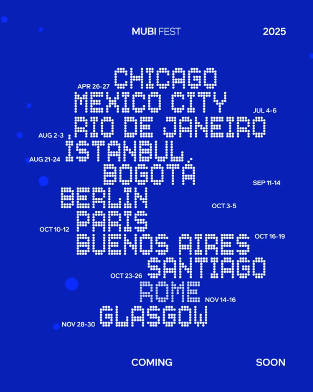 MUBI FEST Buenos Aires 2025: fechas, cartelera de películas, entradas, precios y más