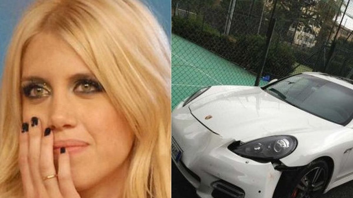 Wanda Nara destrozó su Porsche de 100.000 Euros