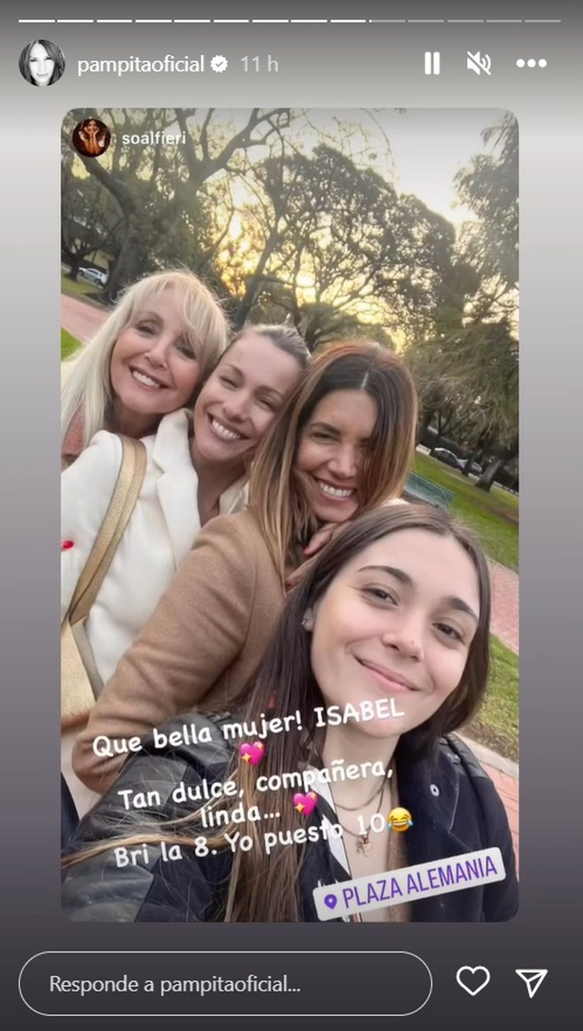 Pampita Habló Del Encuentro Y Foto Con La Madre De Benjamín Vicuña