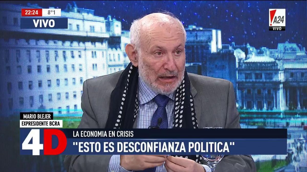 Mario Blejer: “Esto es una crisis de confianza, tiene más condimentos ...