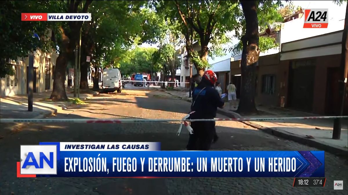Explosión y derrumbe en una vivienda de Villa Devoto: un operario murió ...