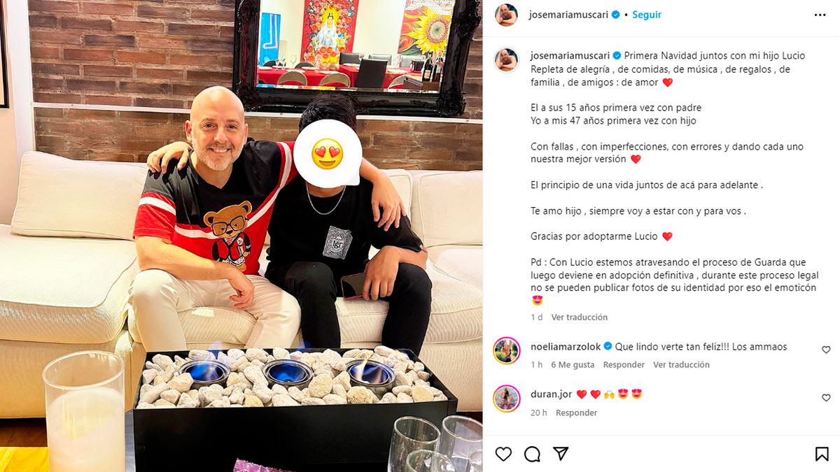 El conmovedor mensaje de José María Muscari al cumplir uno de los ...