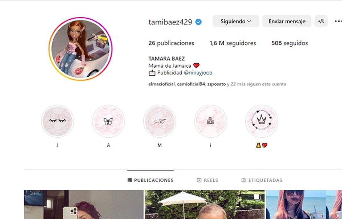 Tamara Báez se mostró en las redes con los ojos hinchados y causó ...