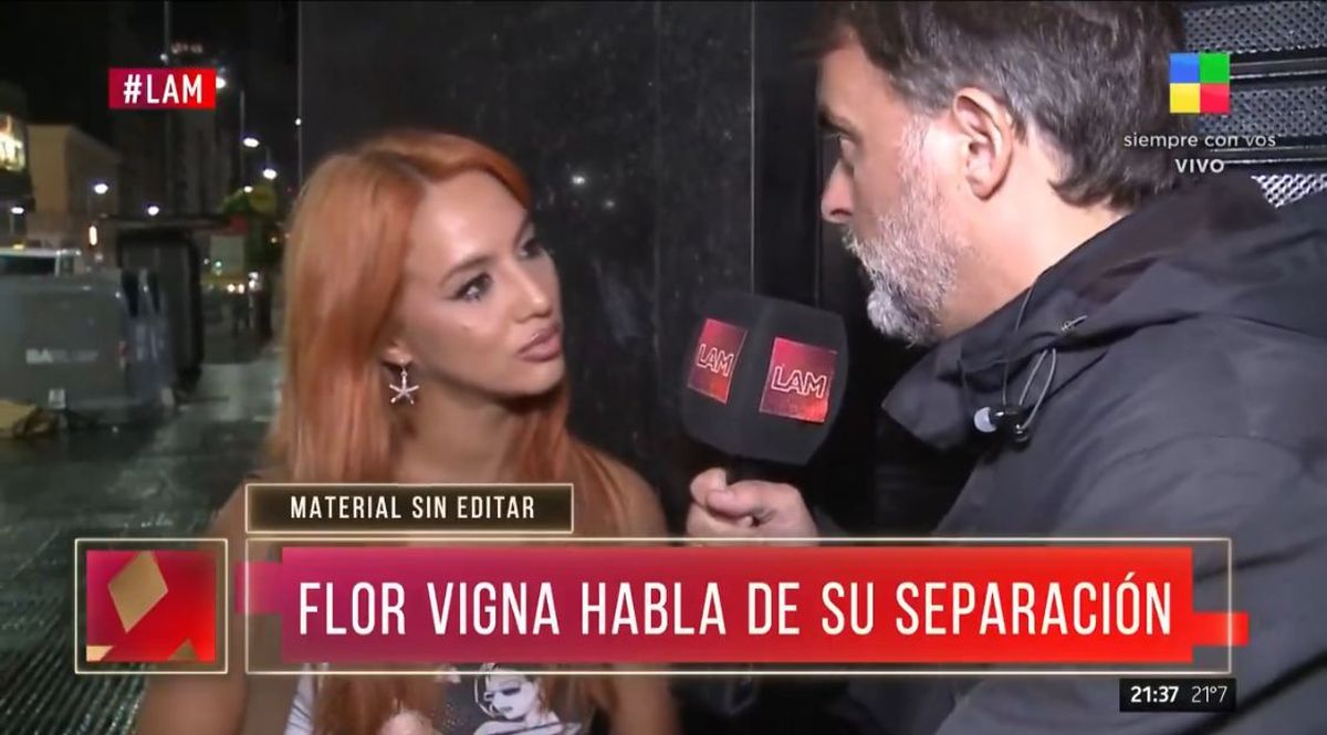 Flor Vigna se grabó llorando y dejó un fuerte mensaje: Esos momentos ...