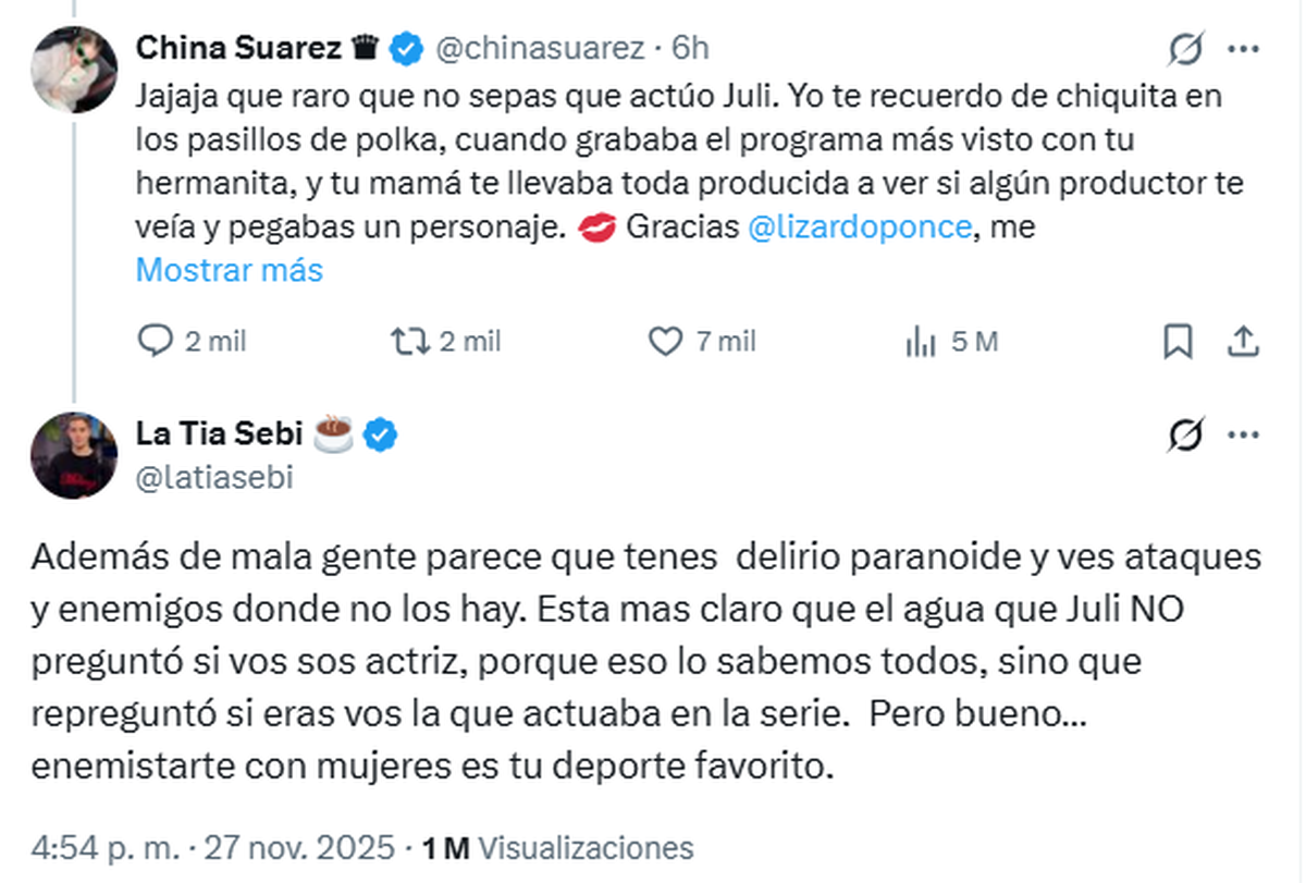 El verdadero motivo que desató la furia de la China Suárez contra ...