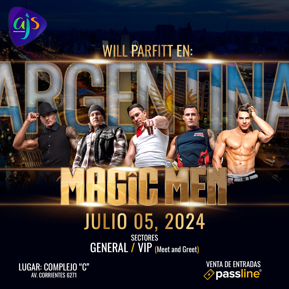 Magic Men, el show donde tus fantasías se hacen realidad, llega a Buenos Aires