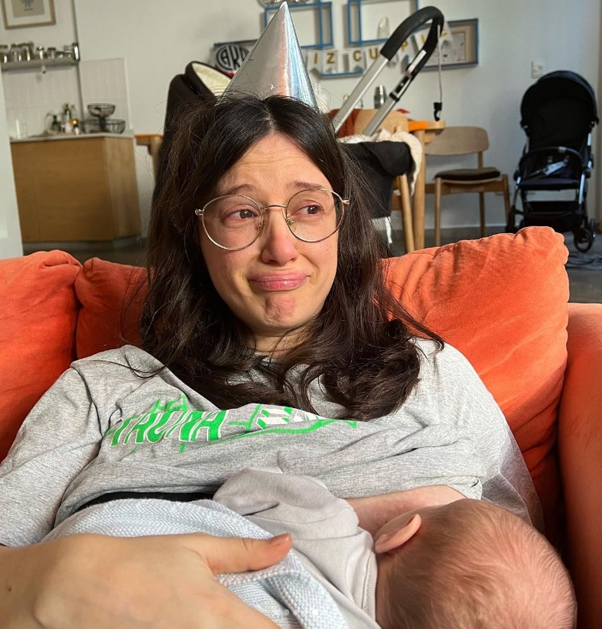 Malena Pichot mostró el lado B de la maternidad a días del nacimiento de Rafael y apuntó contra ...