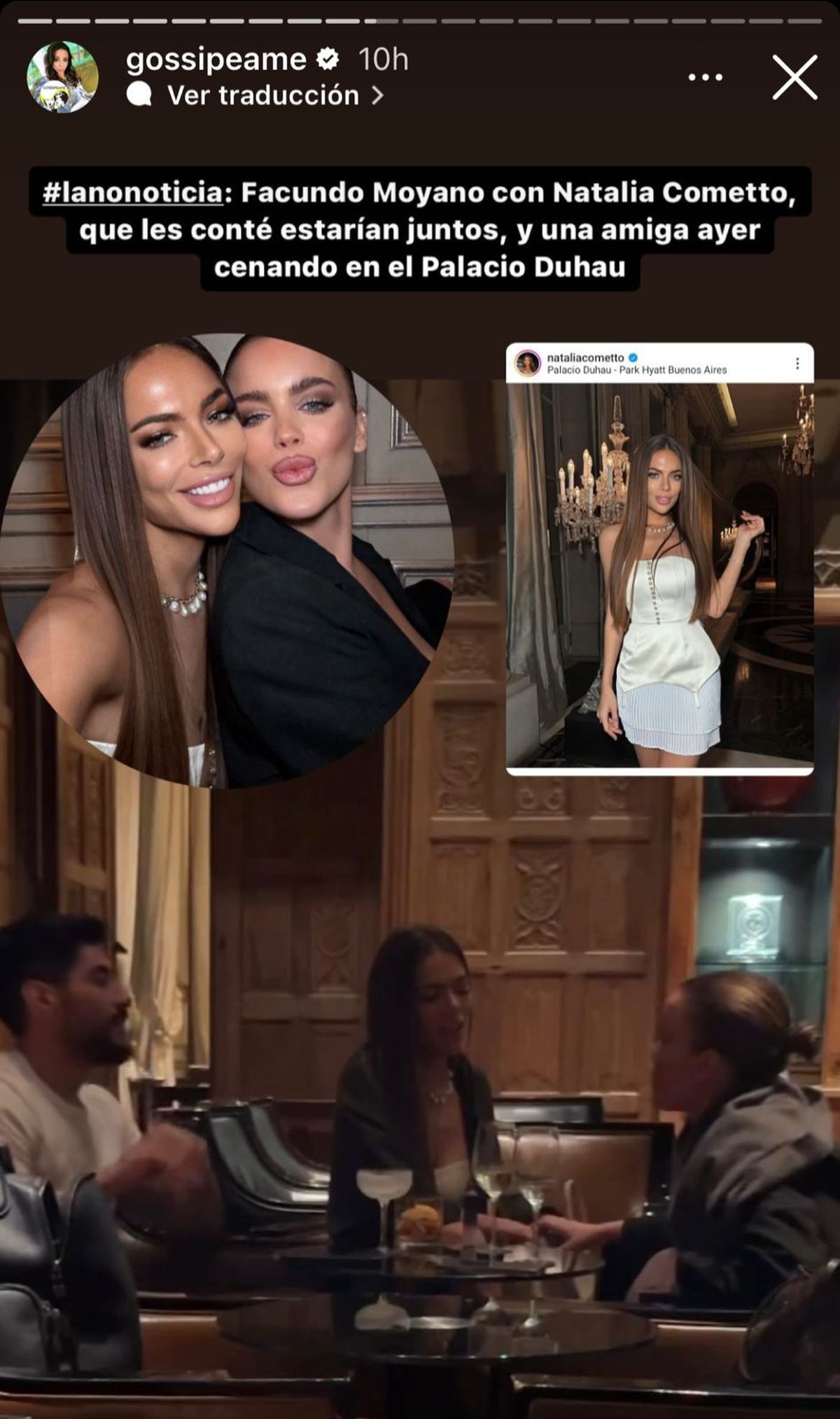 Se conoció la primera imagen de Facundo Moyano en una cita junto a su novia modelo