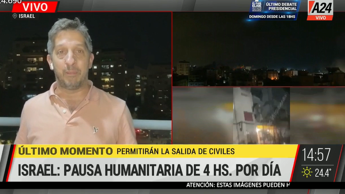 Israel aceptó hacer pausas humanitarias de cuatro horas al norte de la ...