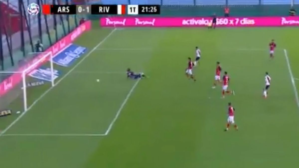 River-Arsenal: el video del gol de Exequiel Palacios tras una gran pared y una buena atajada de ...