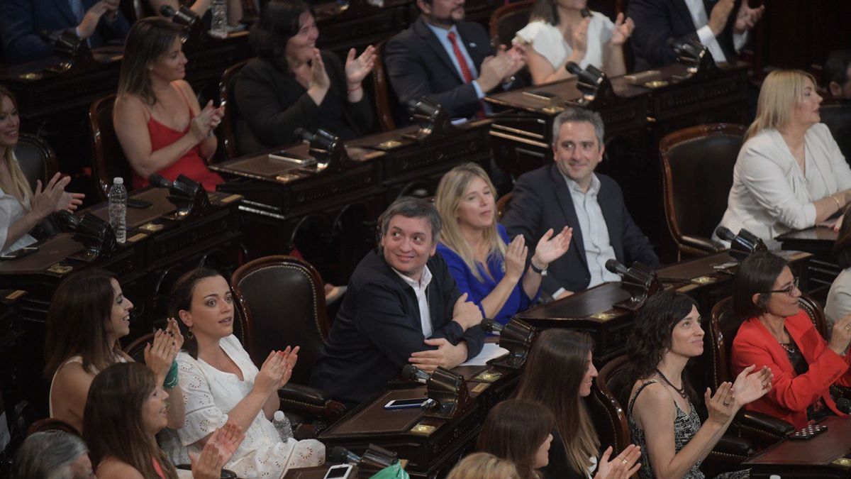¿Qué pasó en los pasillos del Congreso durante la asunción de Alberto?