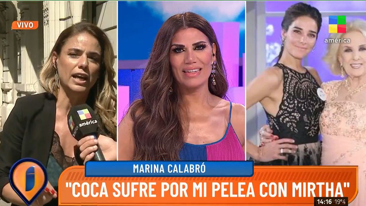 El mea culpa de Marina Calabró sobre su enfrentamiento con Mirtha Legrand