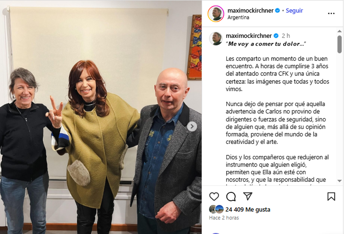 La inédita foto de Cristina Kirchner que se conoció a poco de cumplirse ...