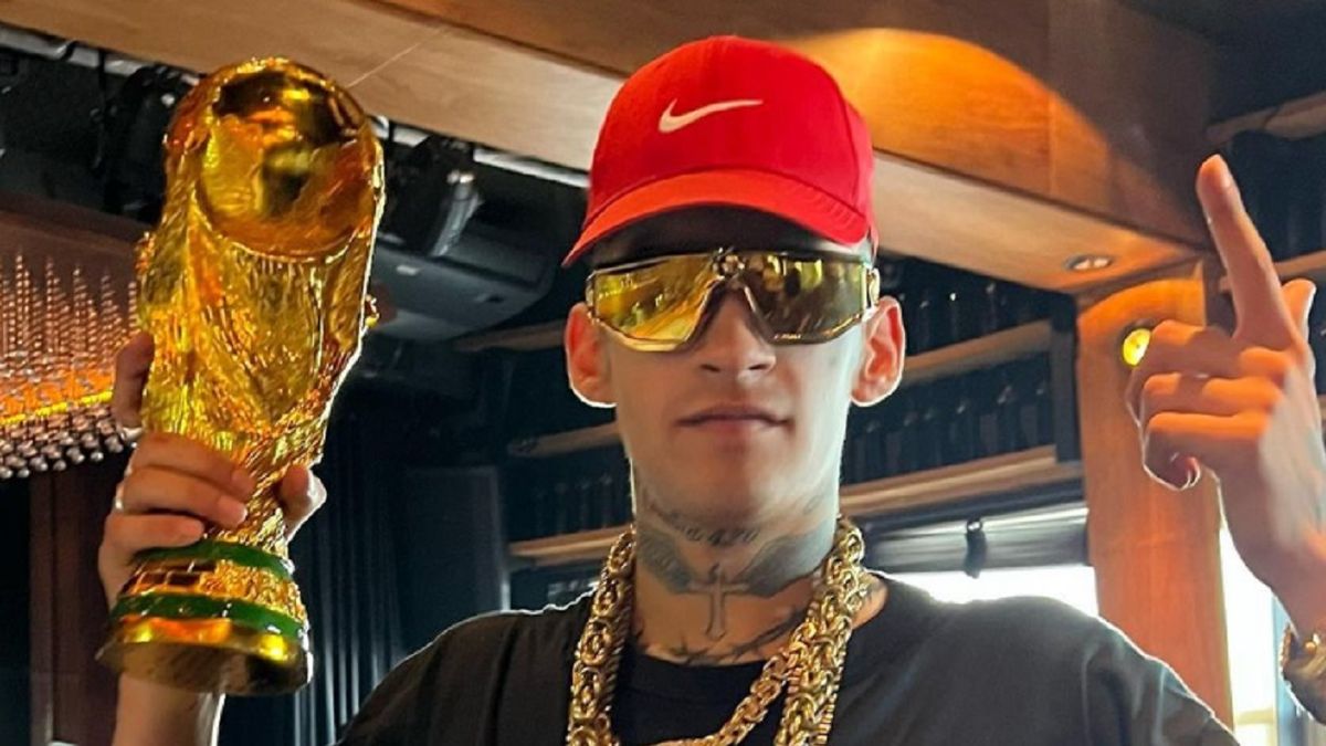 L-Gante recorrió el Obelisco en helicóptero tras el título de Argentina