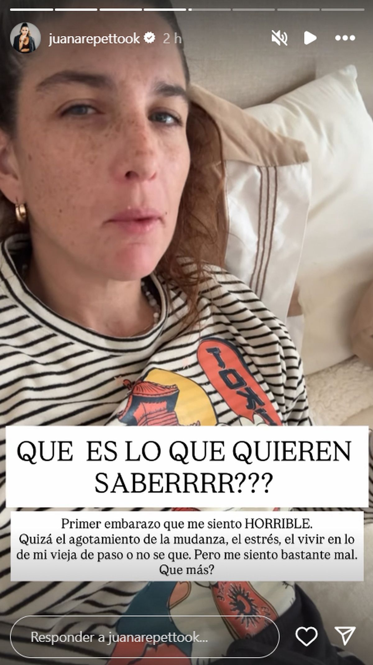 La sincera revelación de Juana Repetto sobre su embarazo: Me siento ...