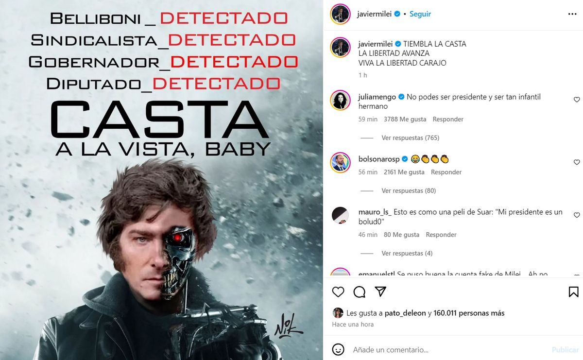 Milei volvió a usar una particular viñeta de Nik para apuntar contra la ...