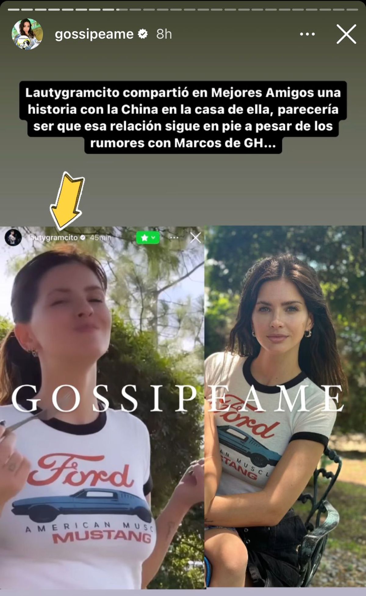 Romance Confirmado La Foto íntima Que Subió Lauty Gram En La Casa De
