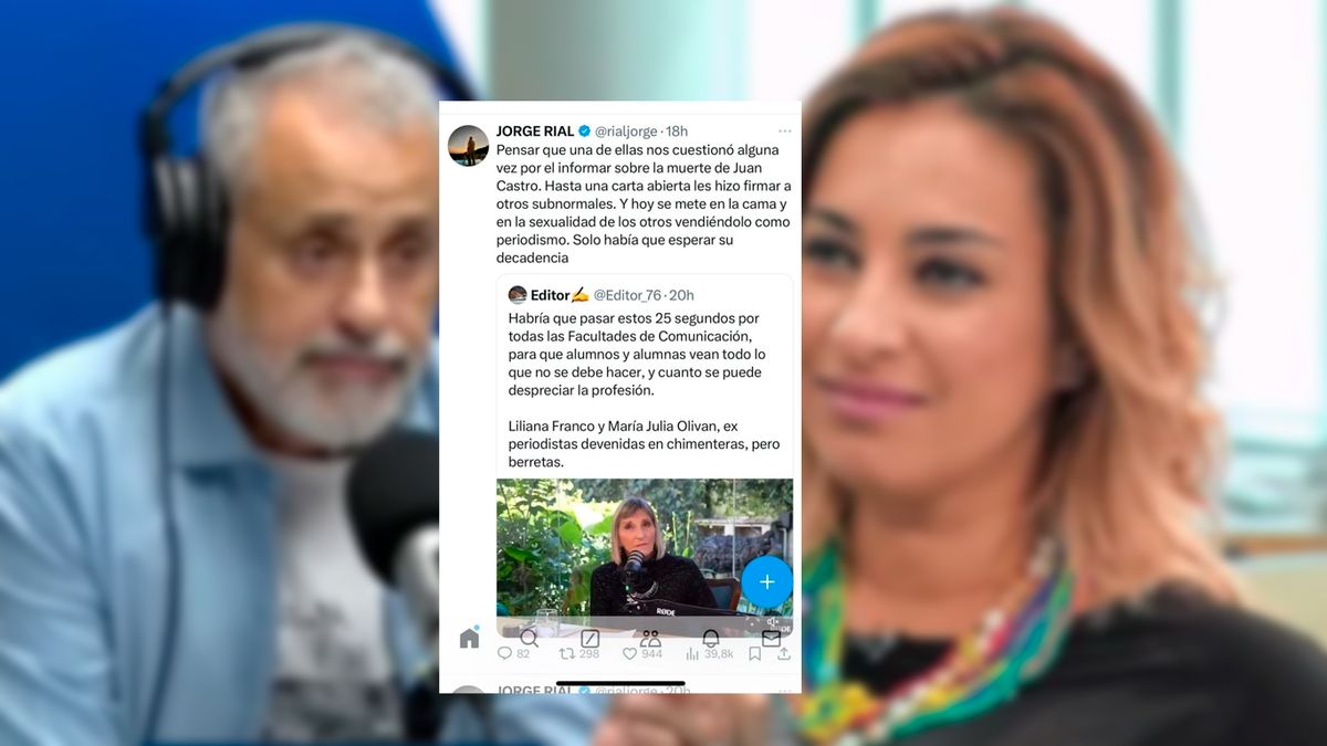 Se desató una guerra feroz entre Jorge Rial y María Julia Oliván