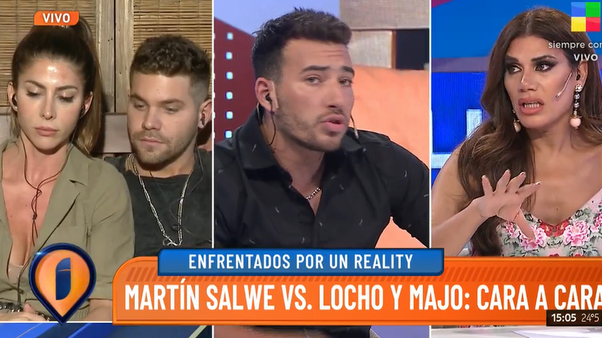 Feroz cruce entre Majo Martino y Locho Loccisano contra Martín Salwe