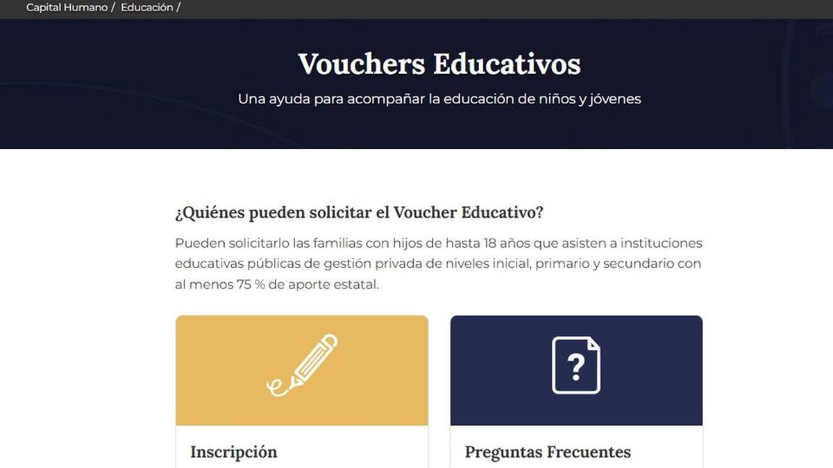 Vouchers educativos: paso a paso, cómo COMPLETAR el FORMULARIO para ...