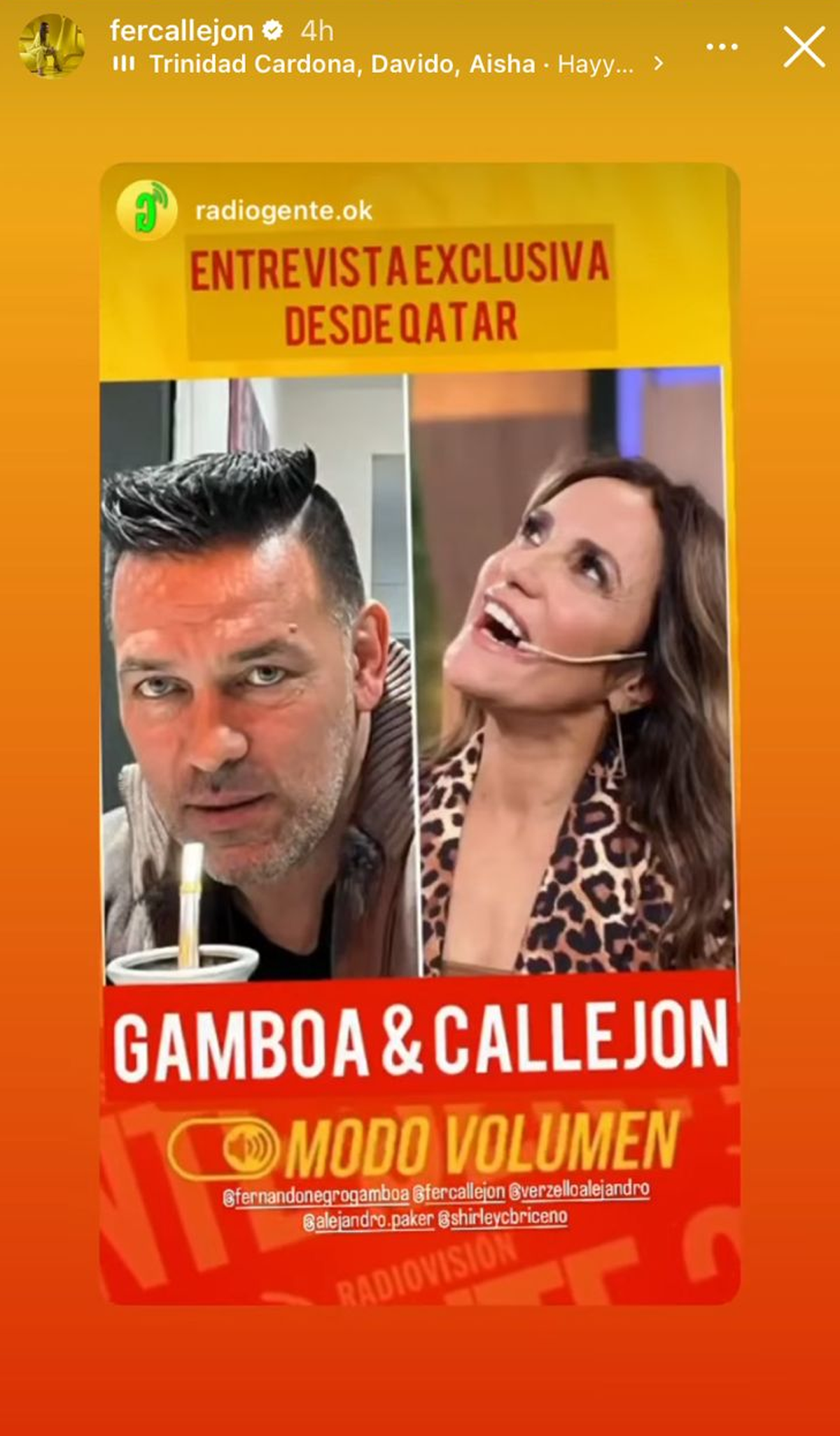 María Fernanda Callejón entrevistó a Fernando Gamboa y confirmaron el ...