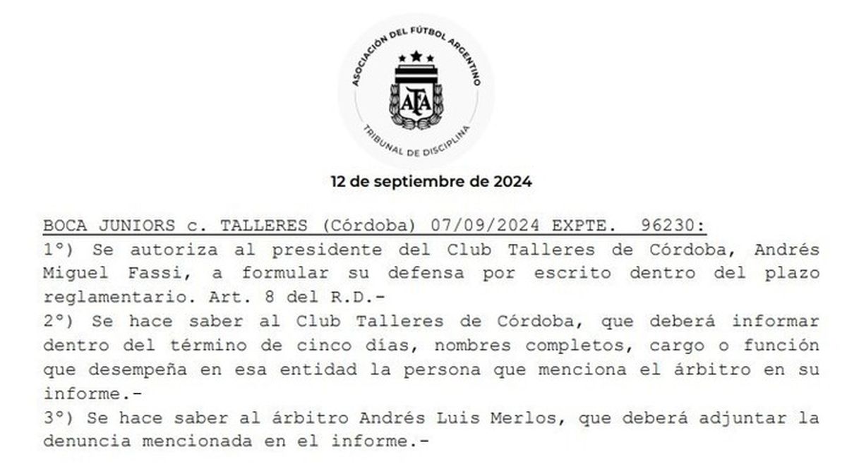 La AFA suspendió por 2 años a Andres Fassi, presidente de Talleres de ...
