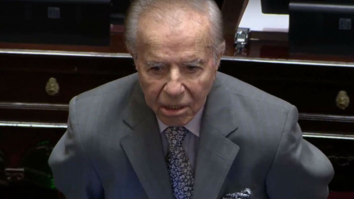 Menem lo hizo: en una votación protocolar, el expresidente rechazó la ...