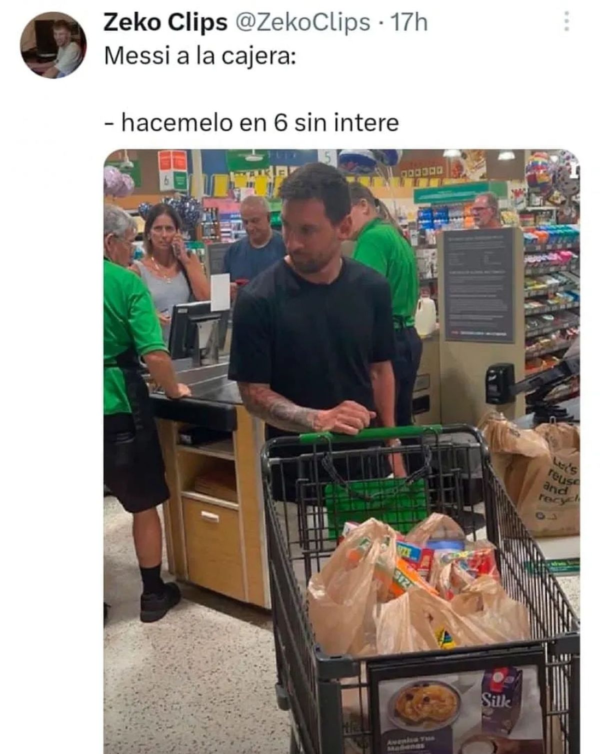 Lionel Messi en Miami de compras en un supermercado: los mejores memes