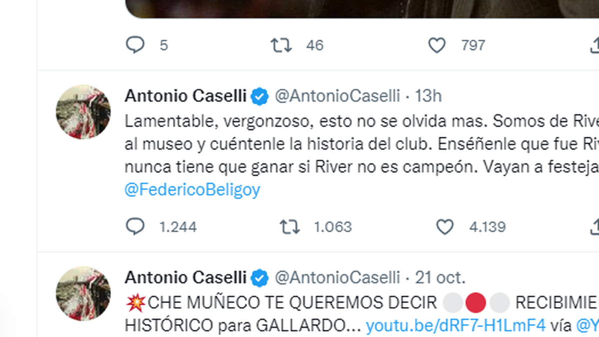 River: un ex candidato a presidente, furioso por el triunfo ante Racing que le dio el título a Boca