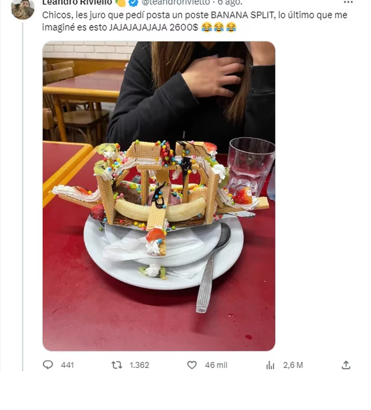 Te vas a quedar sin aliento cuando veas la versión del postre de Banana ...