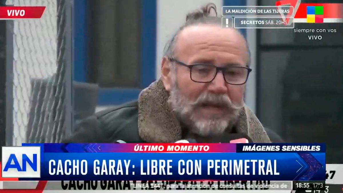 Liberaron a Cacho Garay tras la grave denuncia por violencia de género
