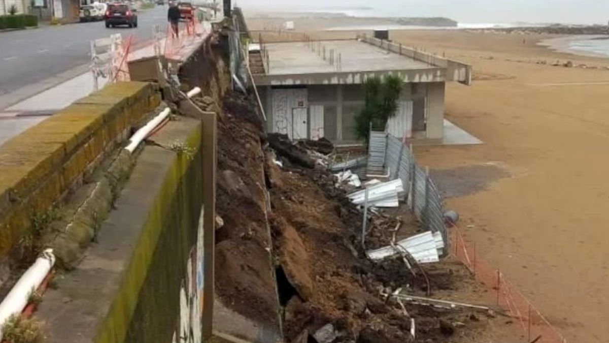 Mar del Plata: se desmoronaron más de 60 metros de un murallón en el ...