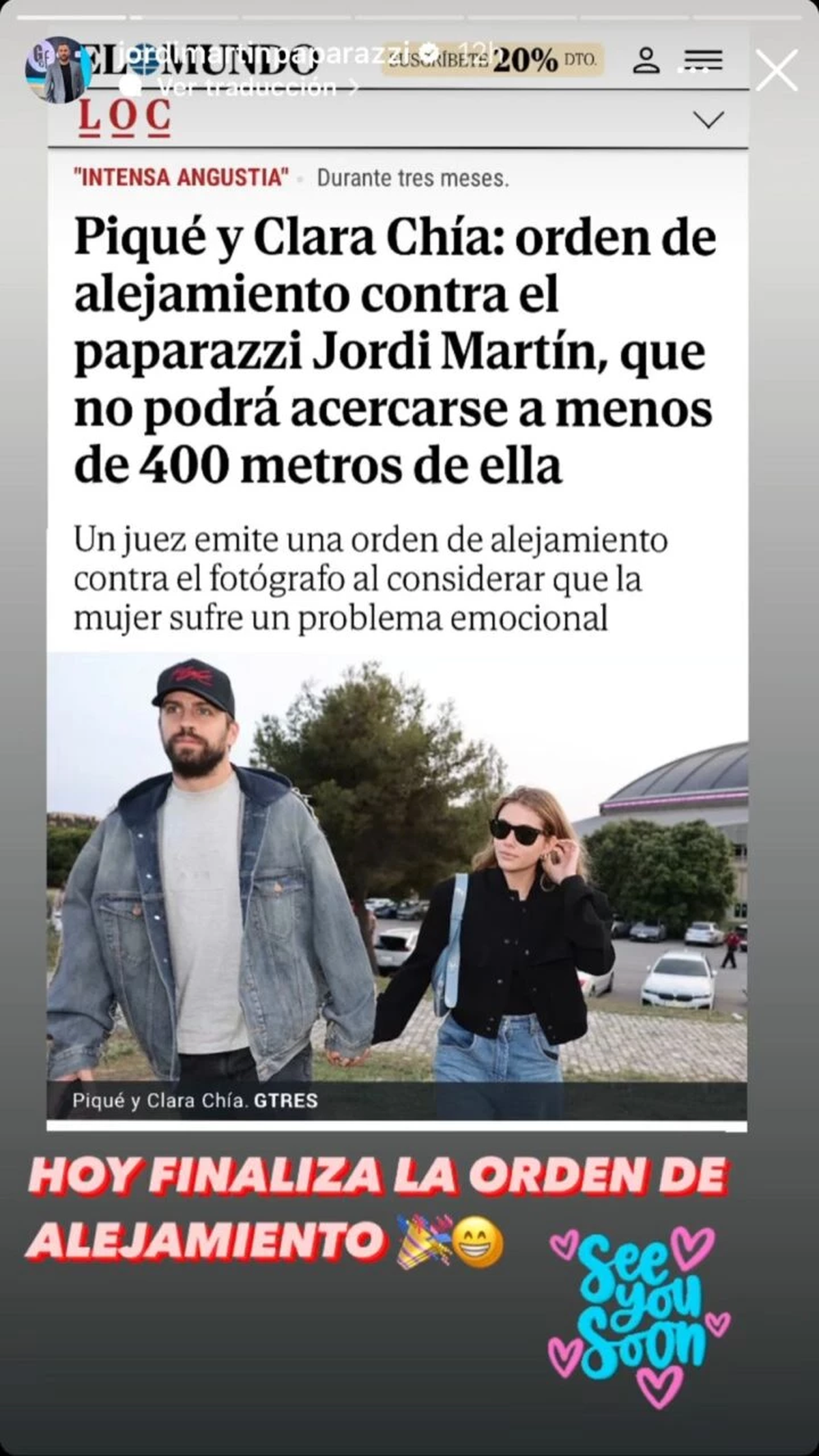 Gerard Piqué y Clara Chía recibieron una noticia que les causó terror ...