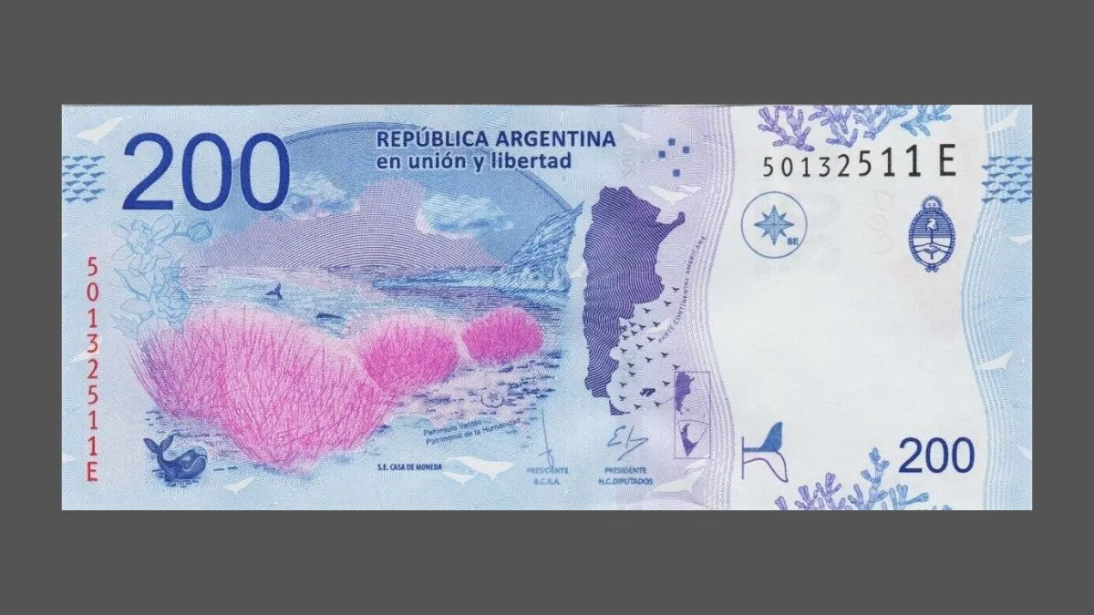 Le pagaron 120 mil pesos al venturoso dueño de este billete de 200