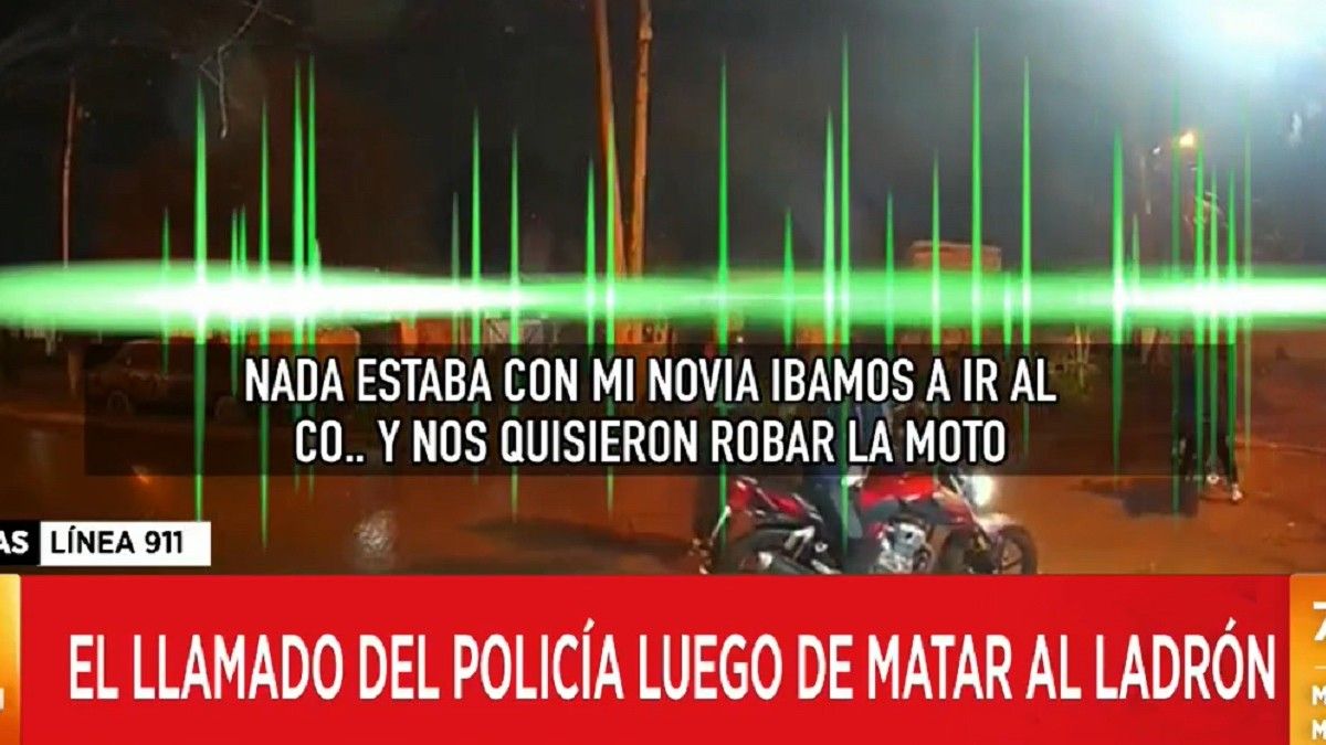 Se conoció el llamado al 911 del policía que mató a un motochorro en ... Se conoció el llamado al 911 del policía que mató a un motochorro en ...