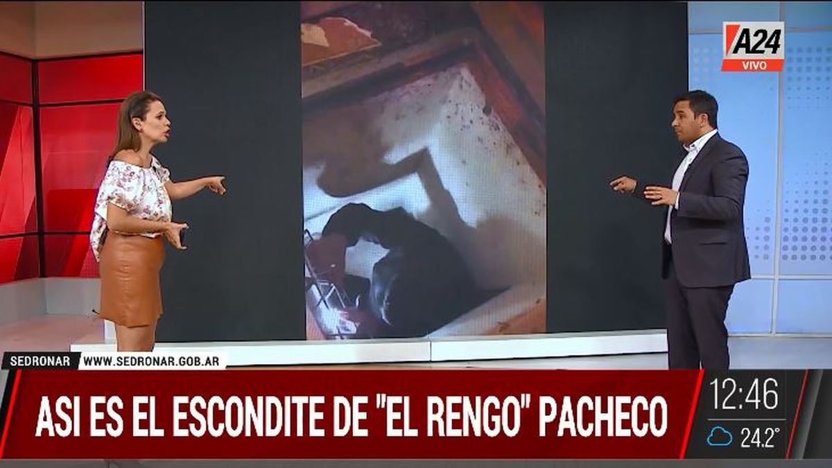 Así era el escondite del narco El Rengo Pacheco
