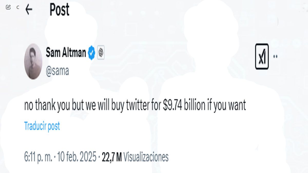 Furia de Musk: Altman rechazó su oferta millonaria por OpenAI y lo ...