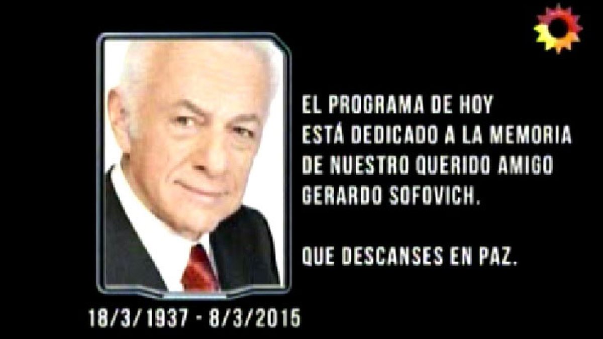 El Trece homenajeó a Sofovich con el último programa en el que participó