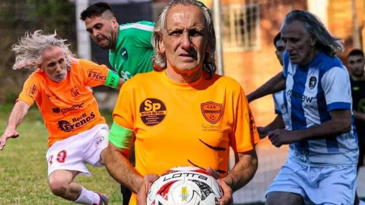 Robert Carmona de 62 años jugará en la primera C de Argentina